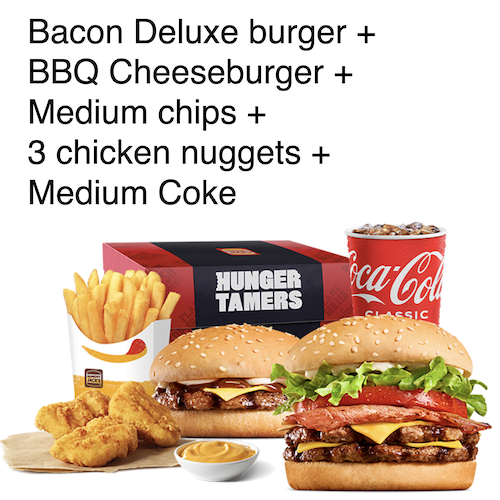 Hungry Jacks Bacon Deluxe Hunger Tamers – Ruben Meerman